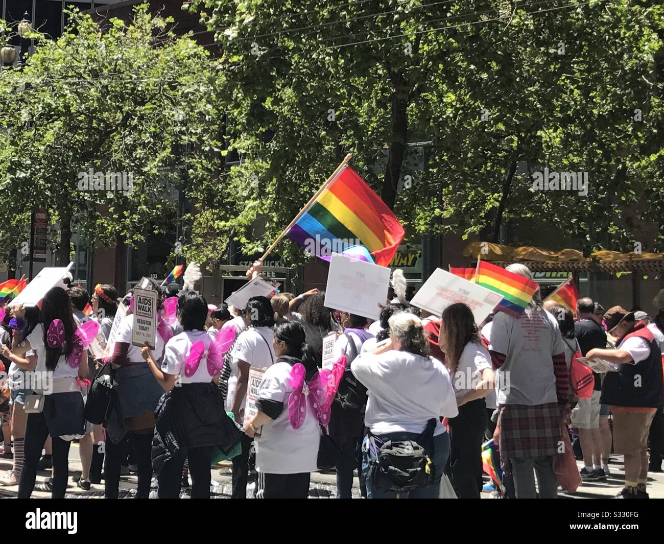 Lgbt parade flag hi-res stock photography and images - Alamy