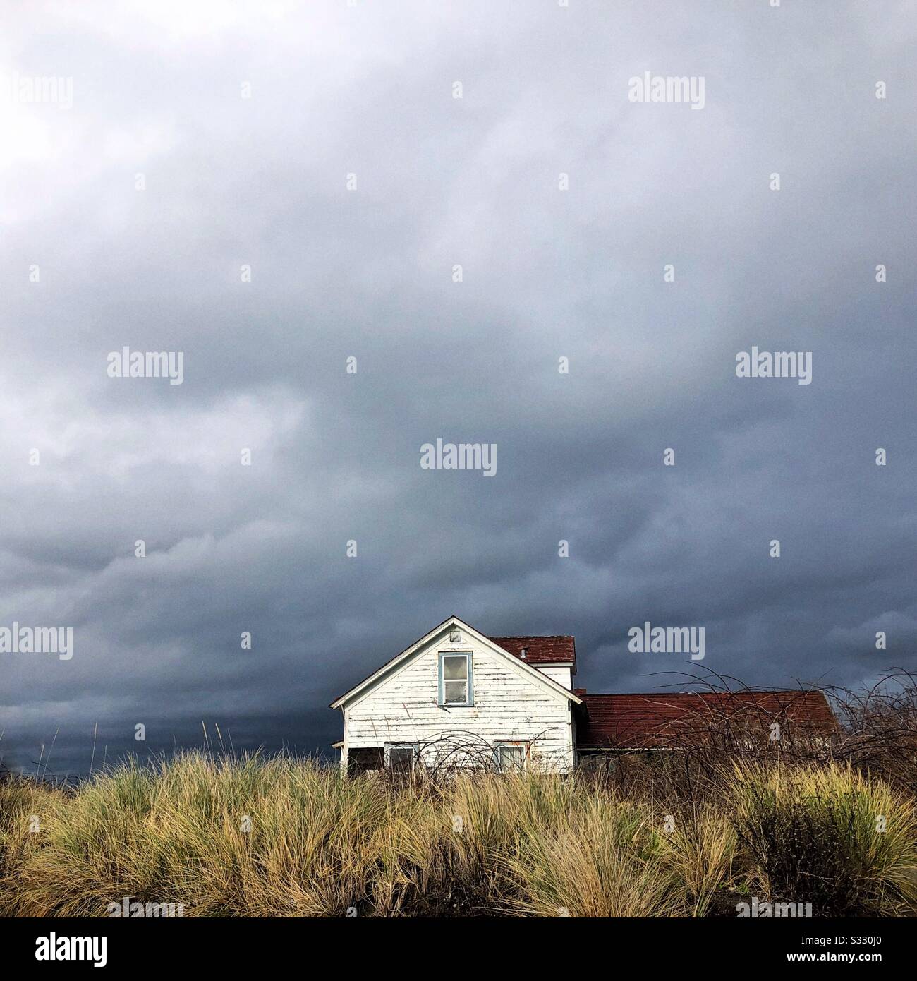 Lighthouse keeper house, Discovery Park, Seattle Stock Photo - Alamy