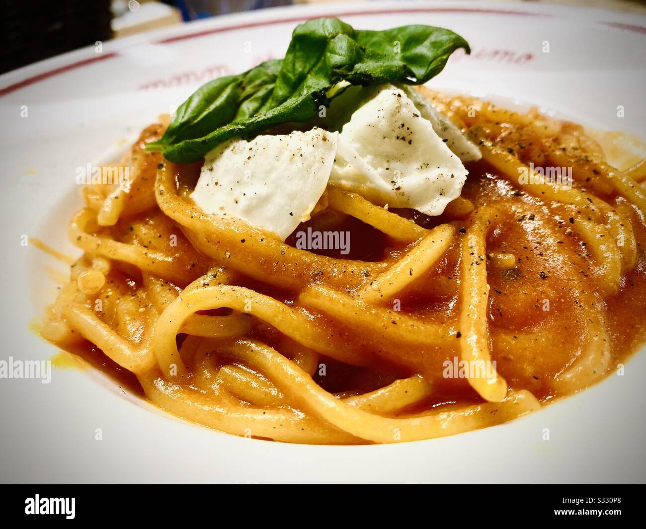 Delicious Milanese pasta Stock Photo - Alamy