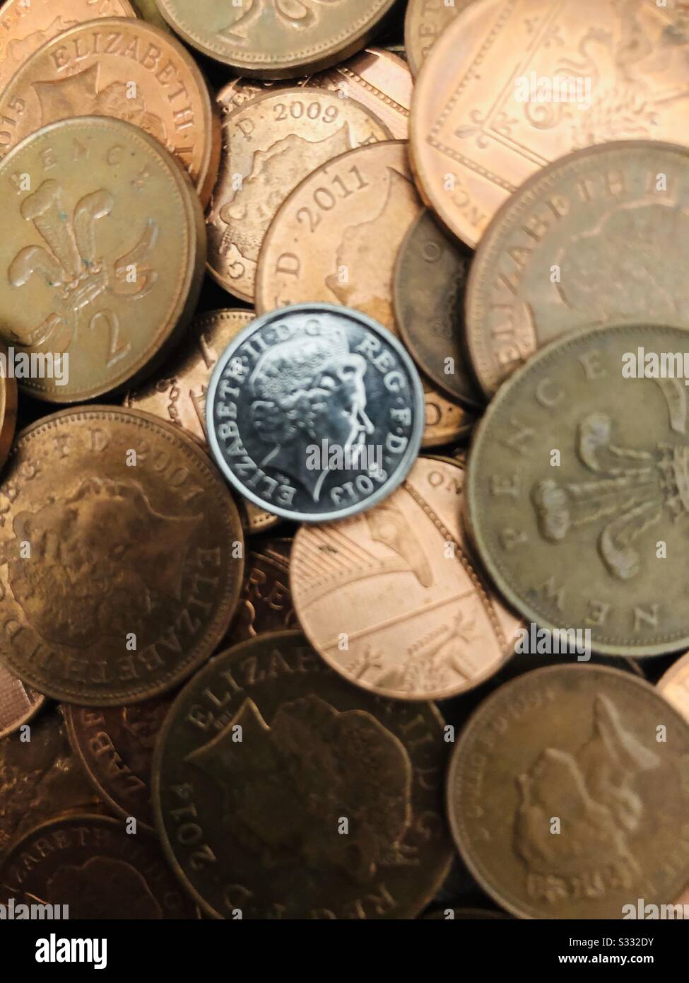 1p Coins High Resolution Stock Photography and Images - Alamy