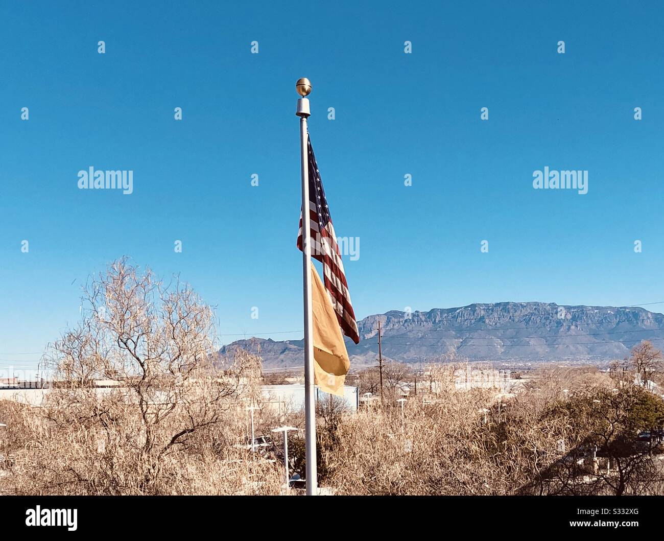 Albuquerque flag hi-res stock photography and images - Alamy