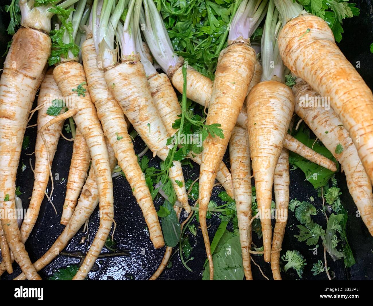 Fresh tasty parsnips Stock Photo - Alamy