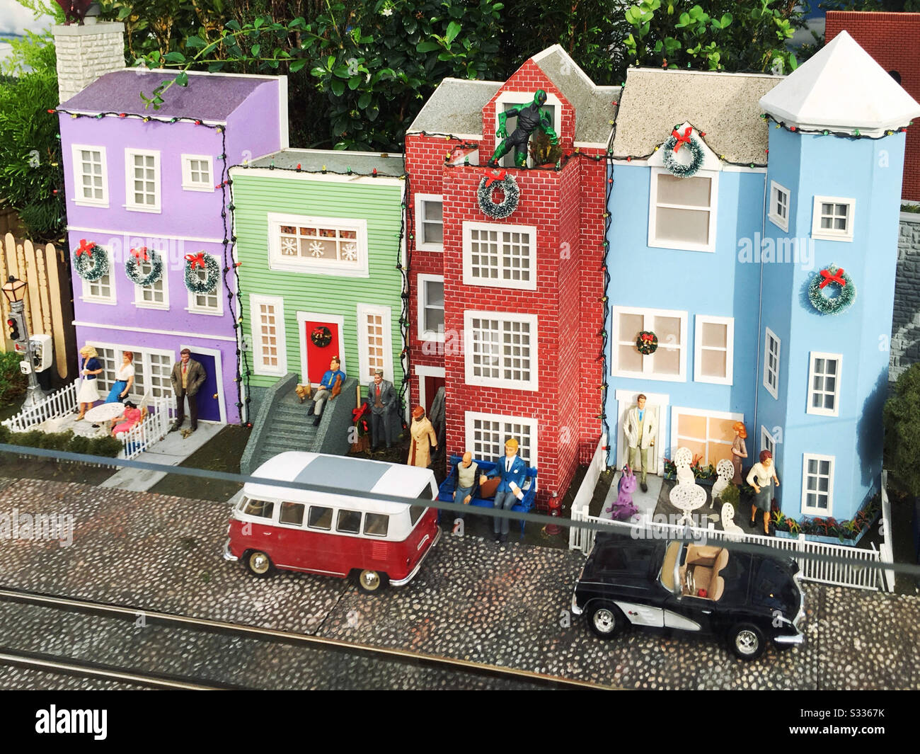 Suburban Community Diorama