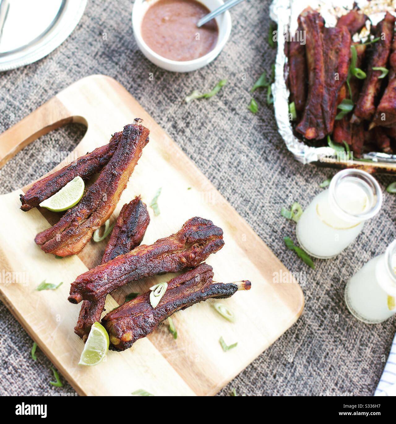Bbq ribs hi-res stock photography and images - Alamy