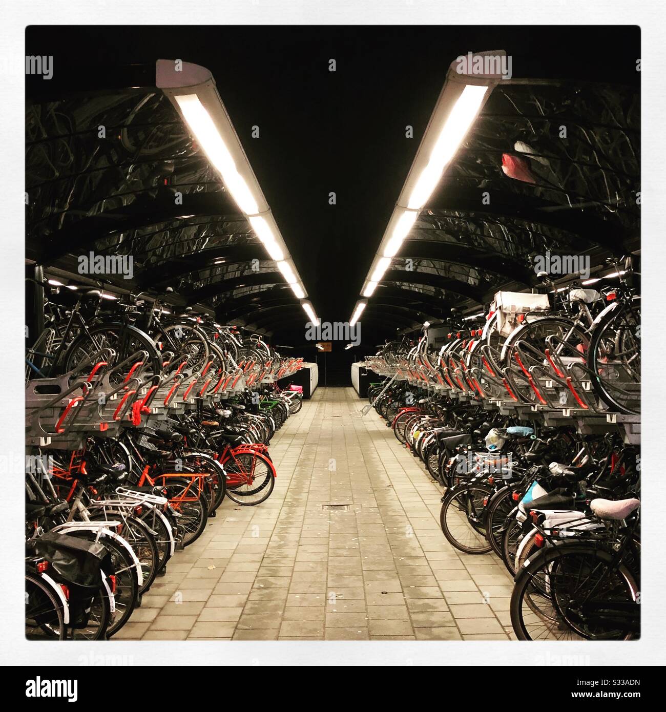 Dutch bike park Stock Photo - Alamy