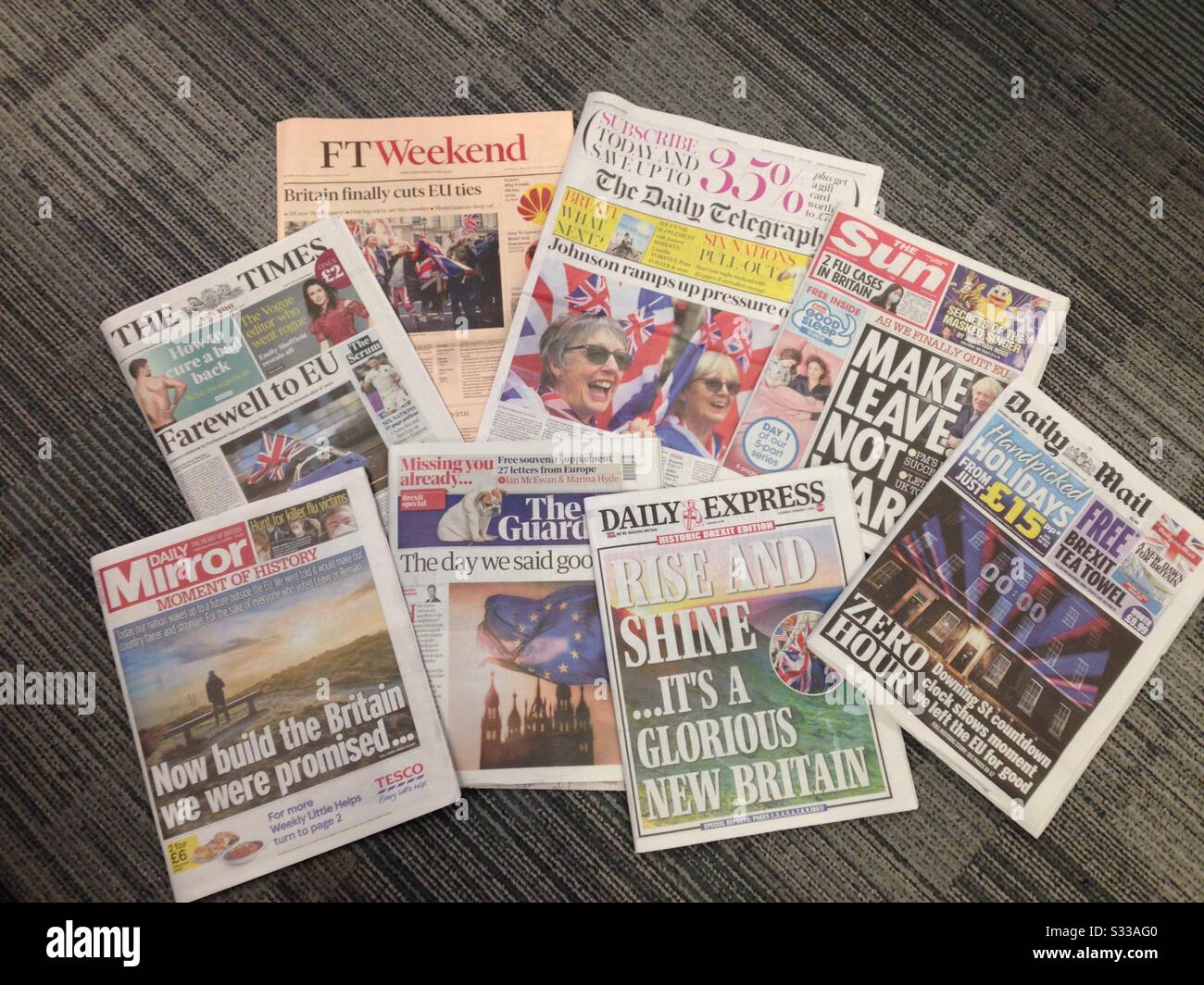 Daily telegraph front page hi-res stock photography and images - Alamy