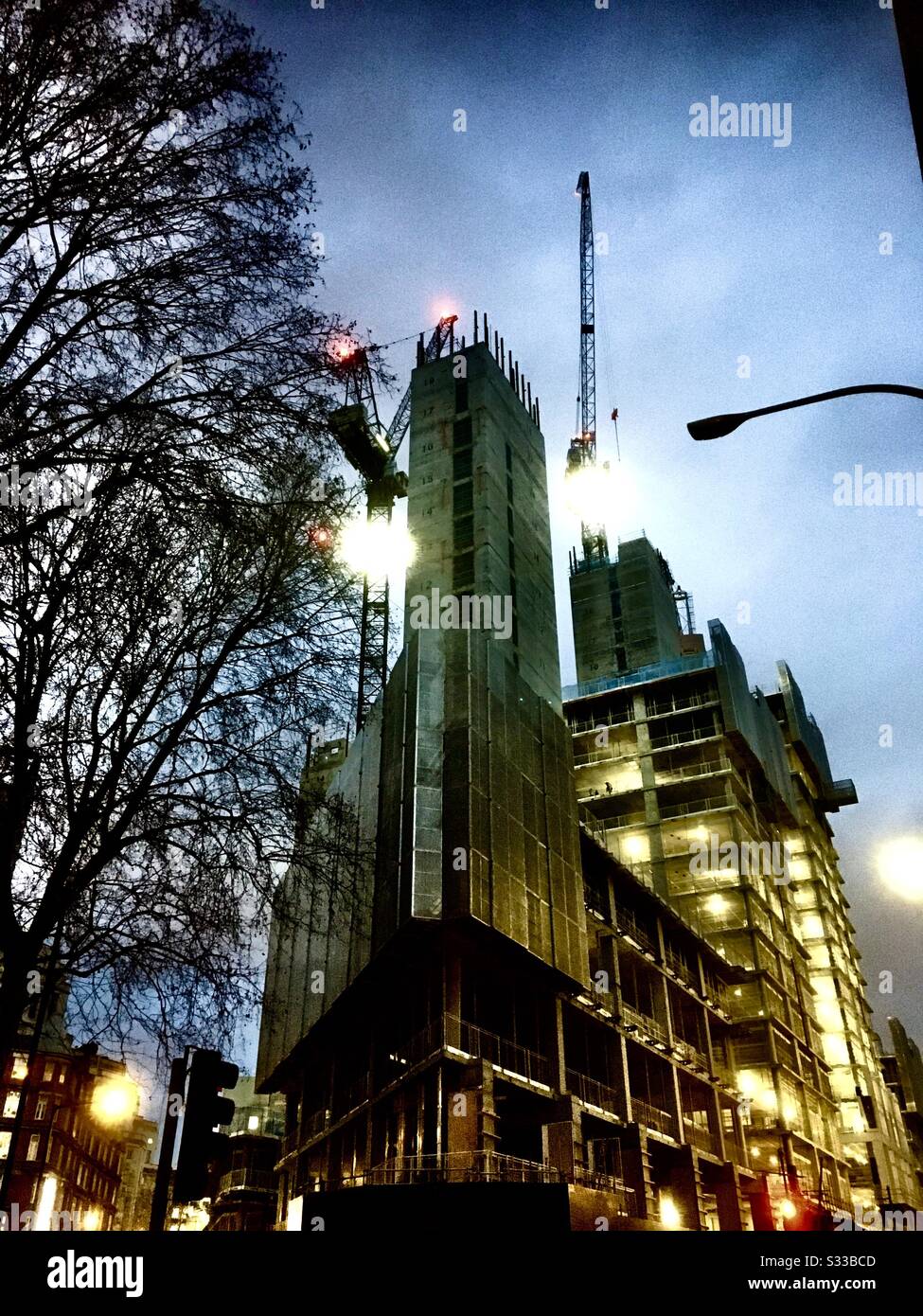 London building site hi-res stock photography and images - Alamy