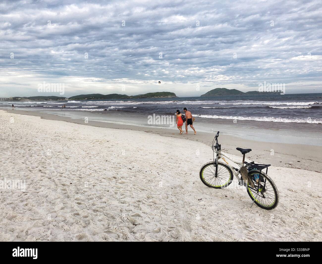 A bike on the beach in Cabo Frio, Brazil Stock Photo - Alamy