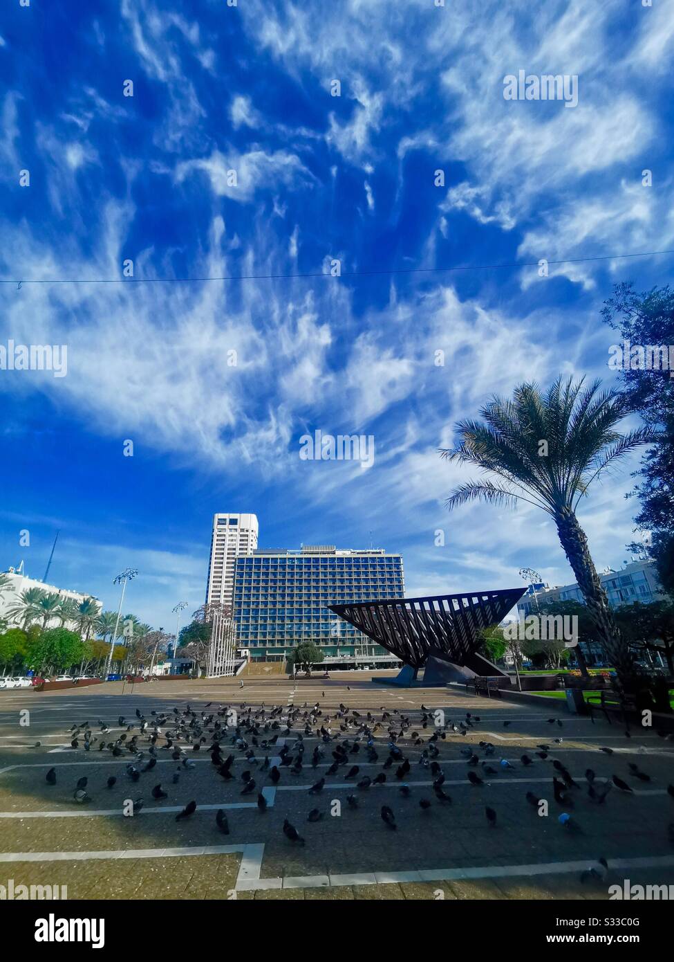 Rabin Square in Tel-Aviv Stock Photo - Alamy
