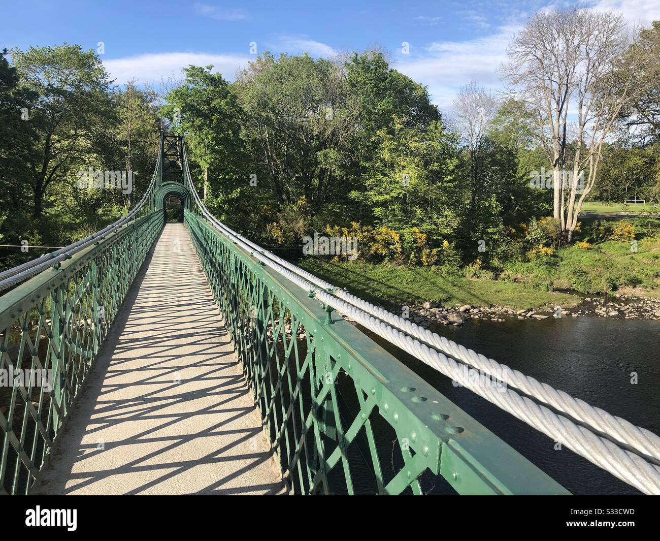 Port na craig suspension bridge hi-res stock photography and images - Alamy