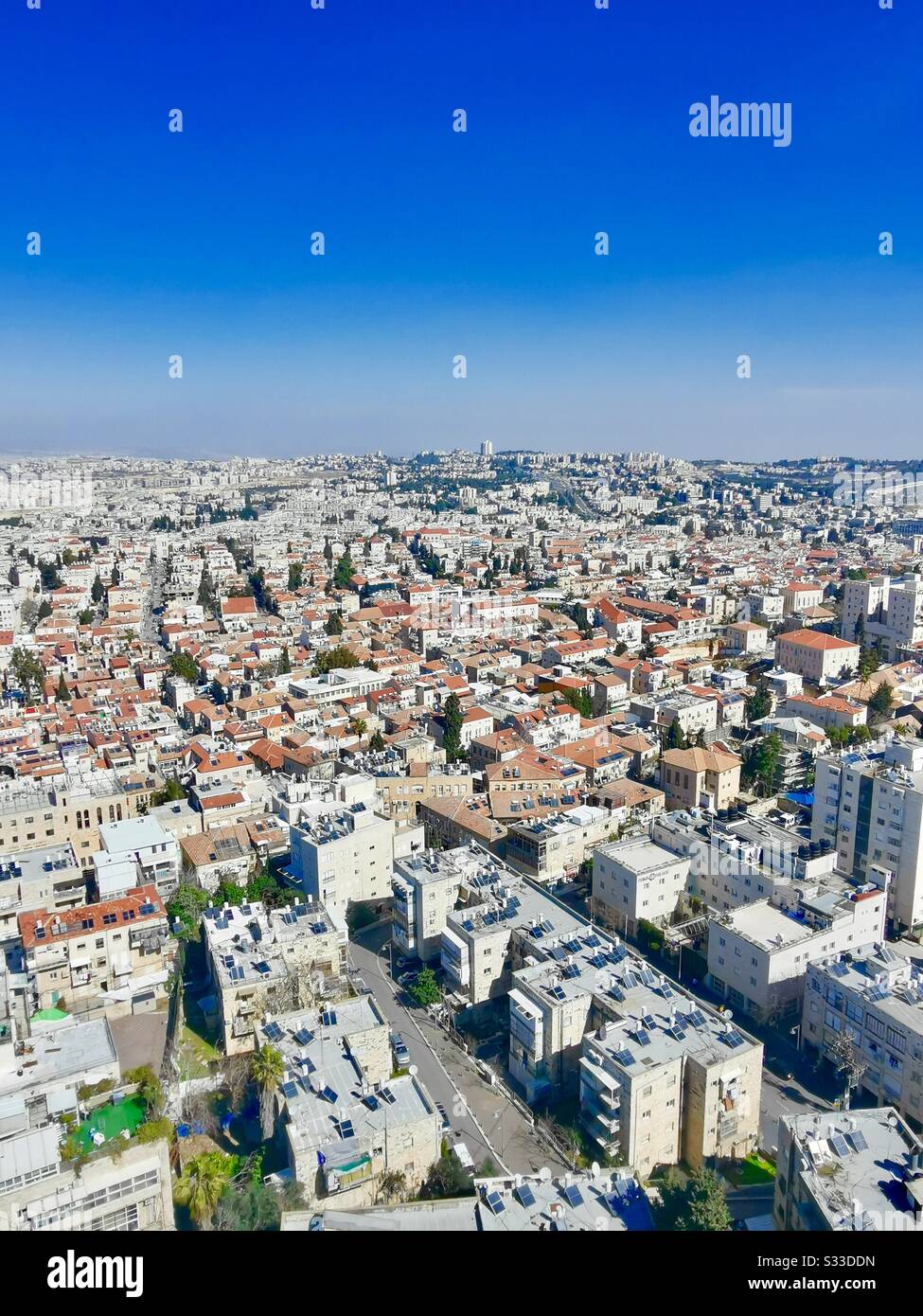 Aerial view of northern Jerusalem Stock Photo - Alamy