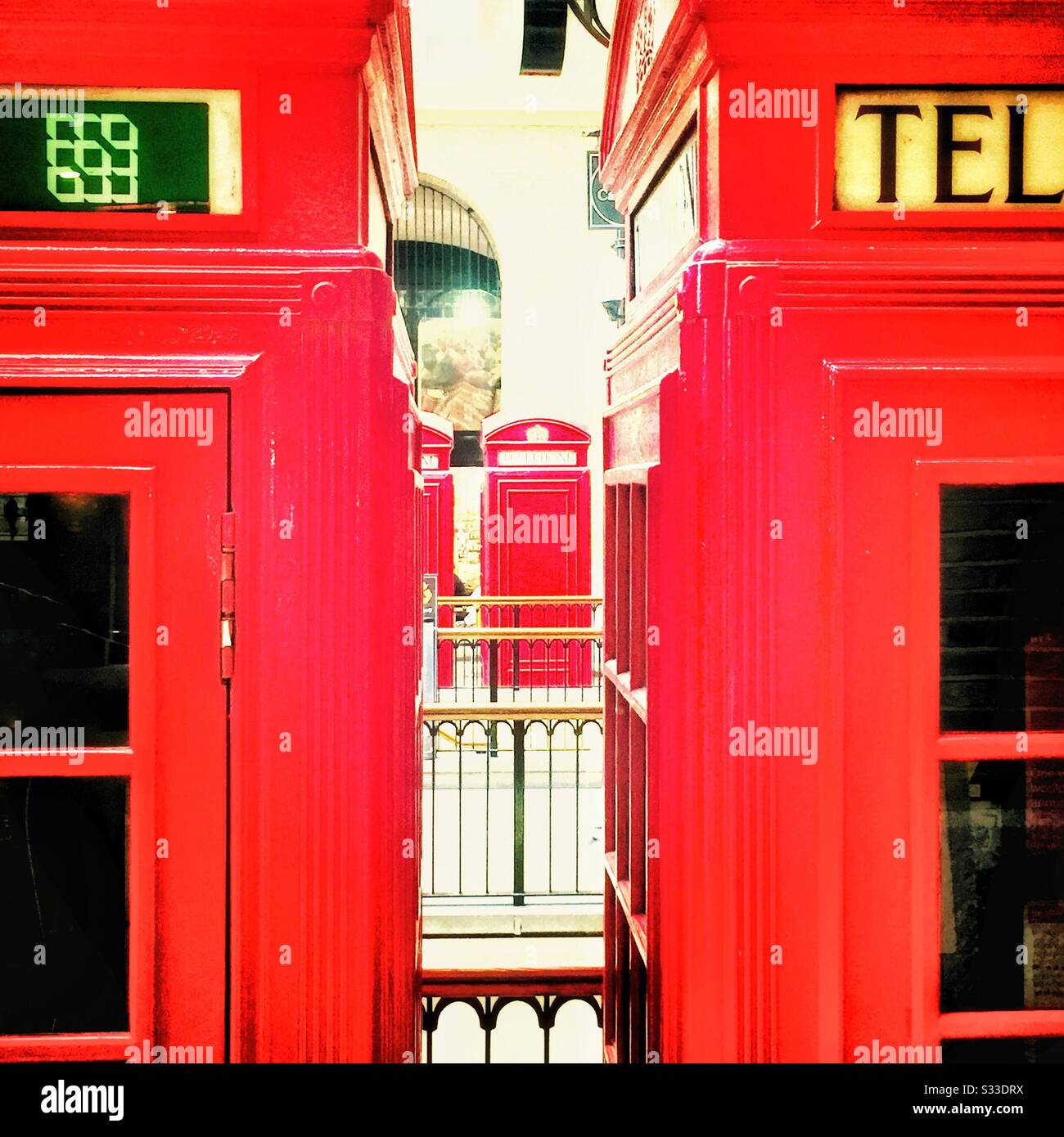 Colourful telephone box hi-res stock photography and images - Alamy