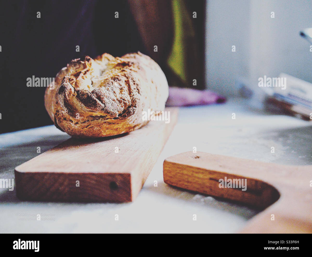 Baking bread at home Stock Photo - Alamy