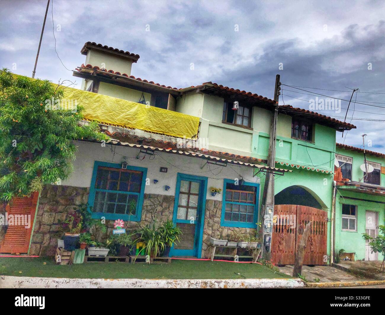 A residential neighbourhood in Buzios, Brazil Stock Photo - Alamy