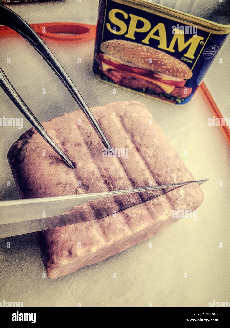 Spam meat hi-res stock photography and images - Alamy