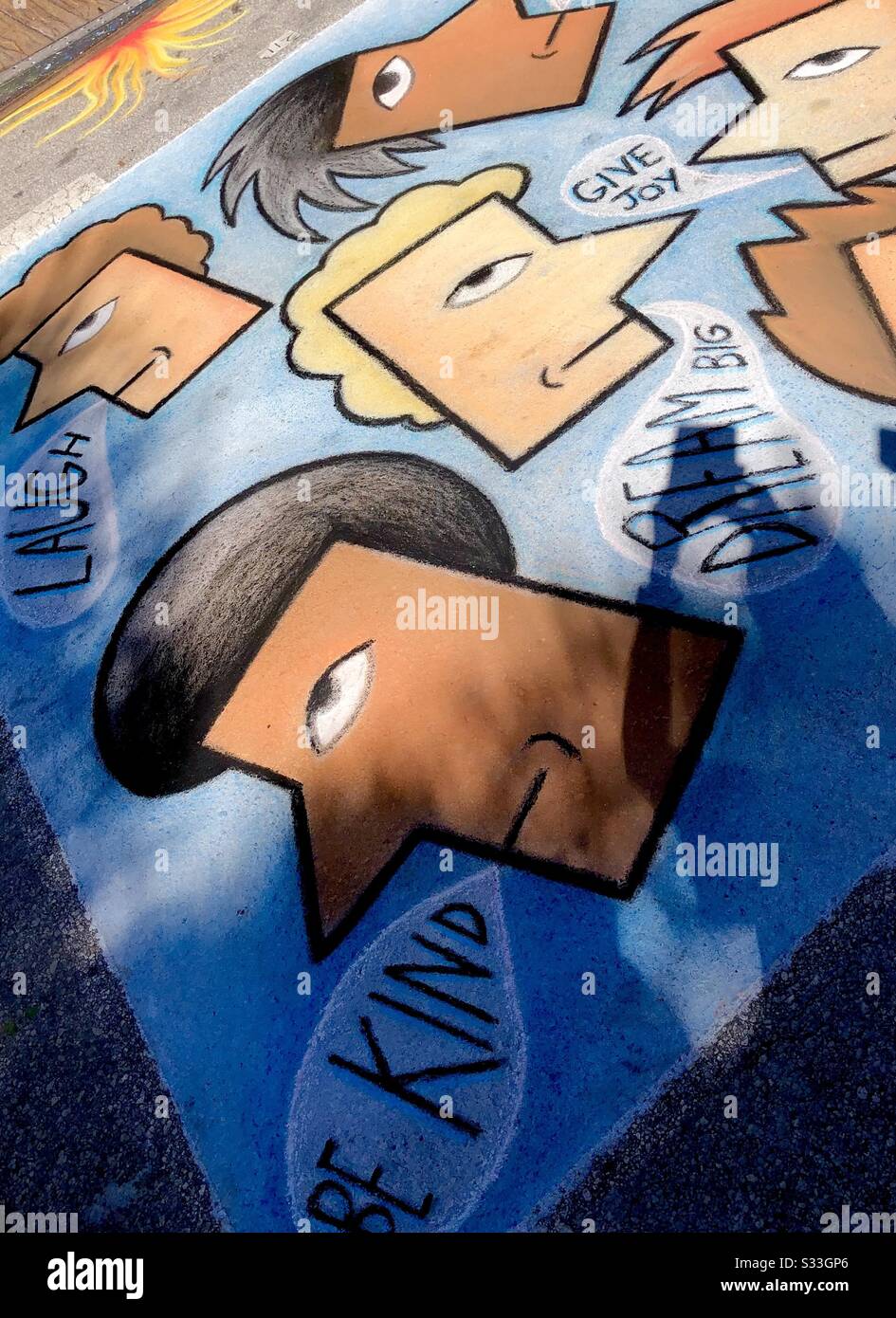 Community is kindness and mural hi-res stock photography and images - Alamy