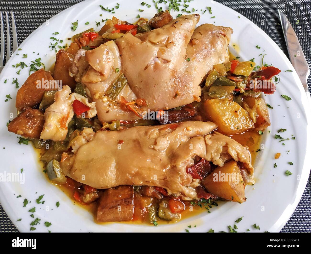Pig trotters food hi-res stock photography and images - Alamy