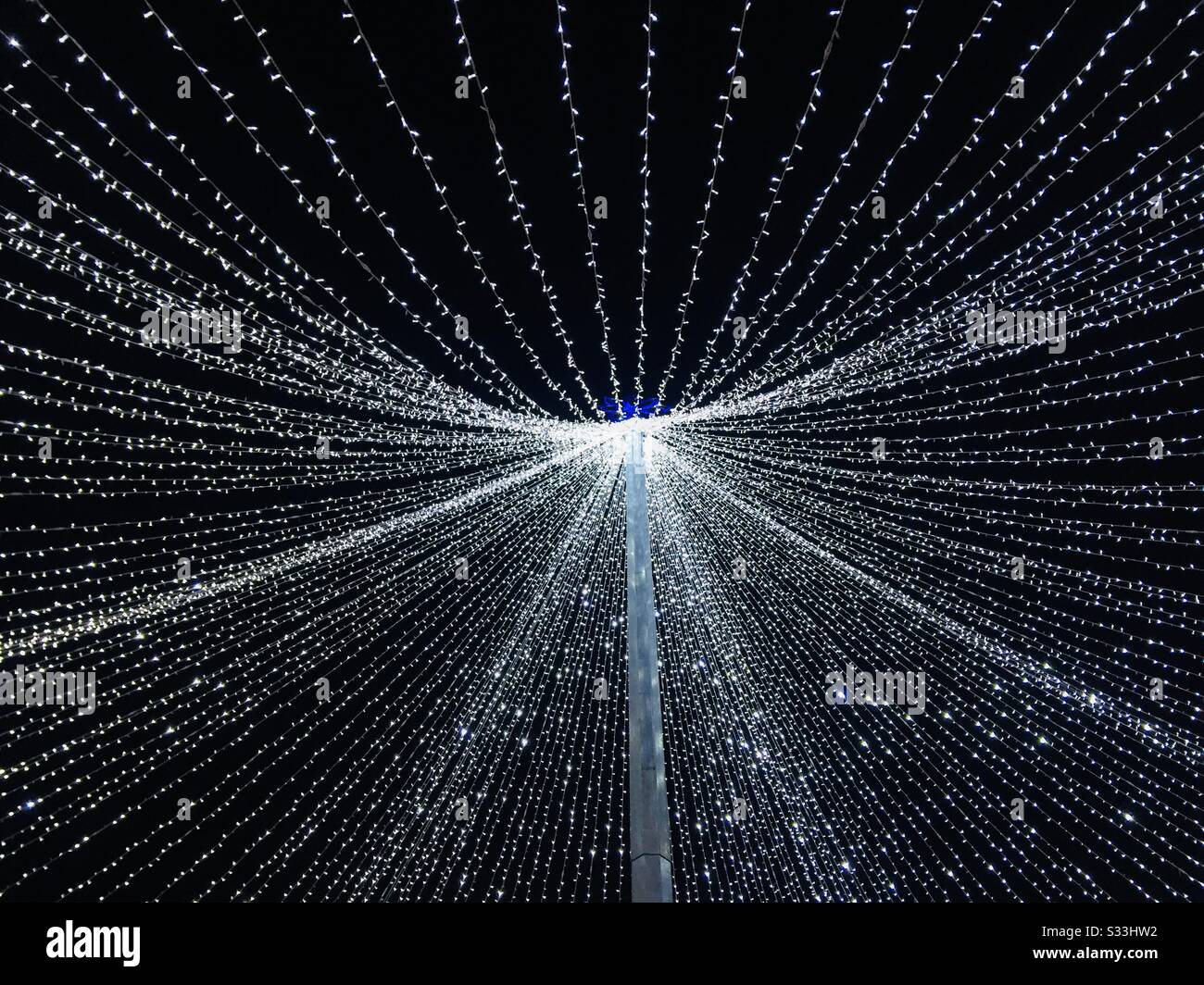Looking up at shining lights in the sky Stock Photo - Alamy