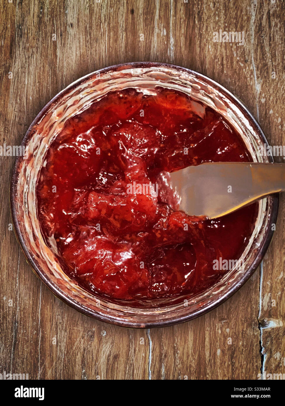 Jam pot from above hi-res stock photography and images - Alamy