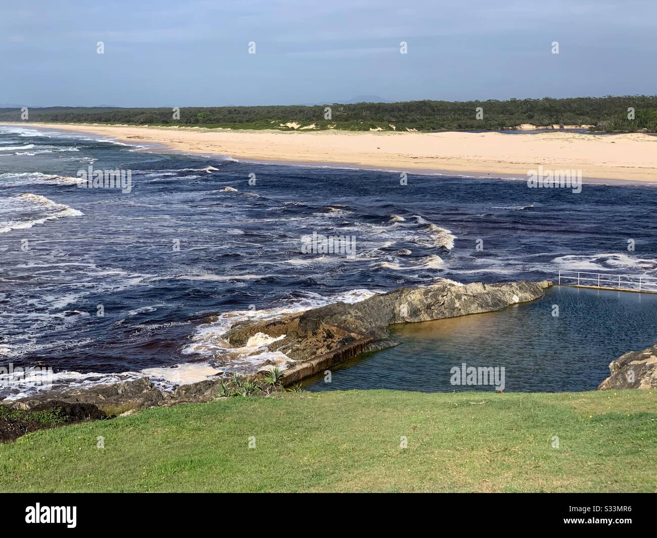 Wave Pool and beach Stock Photo - Alamy
