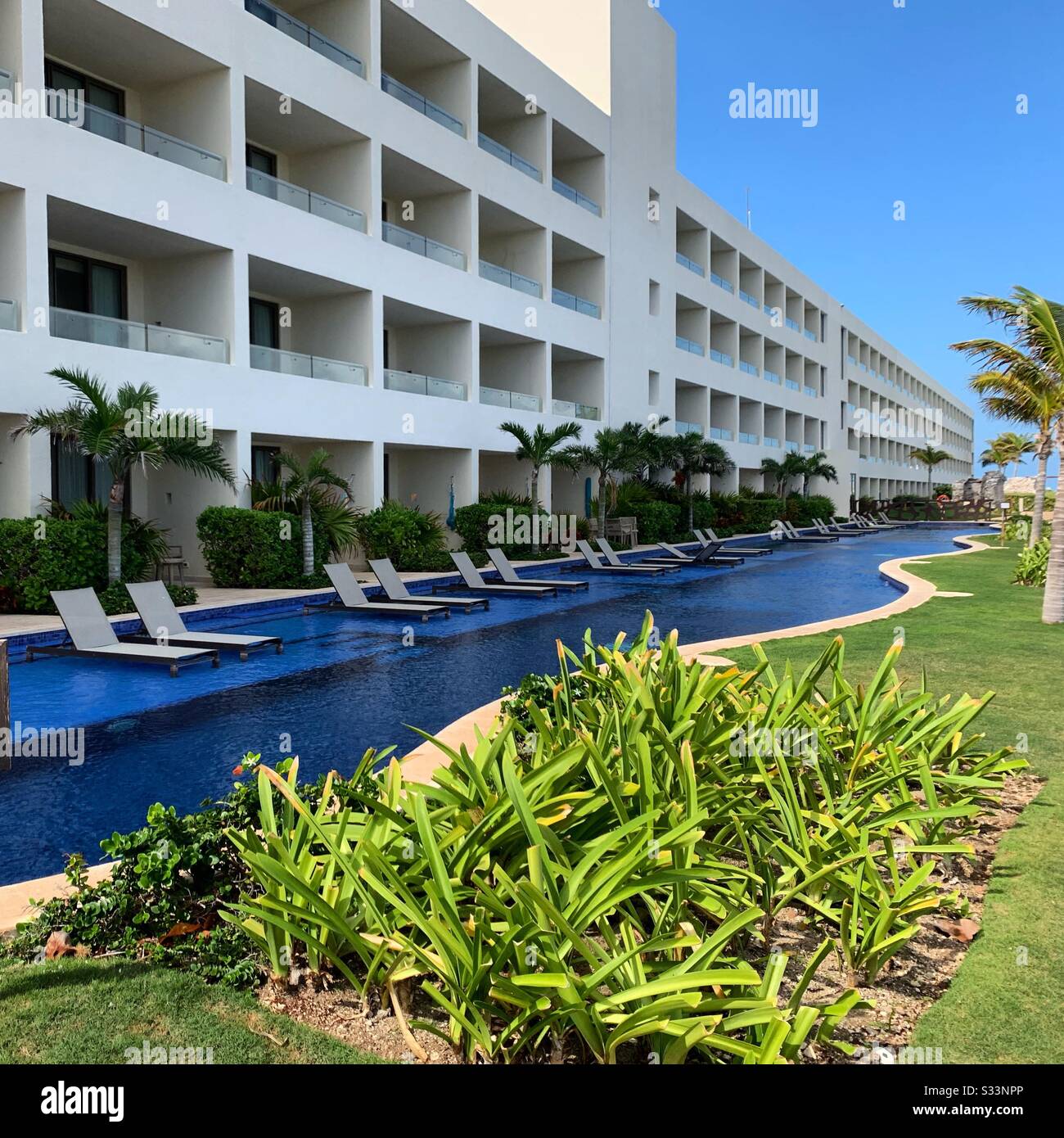 Swim-up suites, Pyramid building, Hyatt Ziva Resort, Cancun, Quintana ...