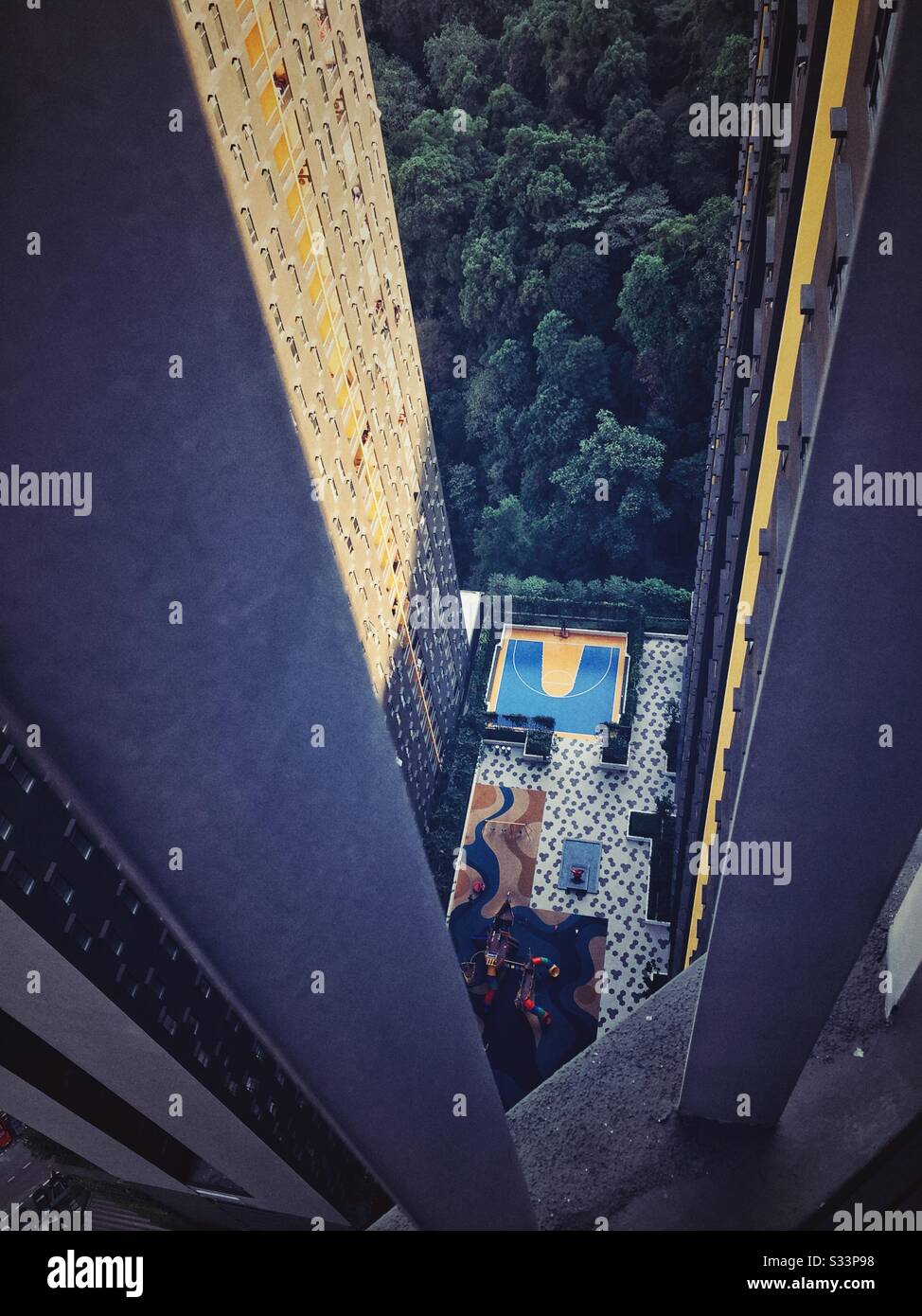 High rise building top view Stock Photo - Alamy