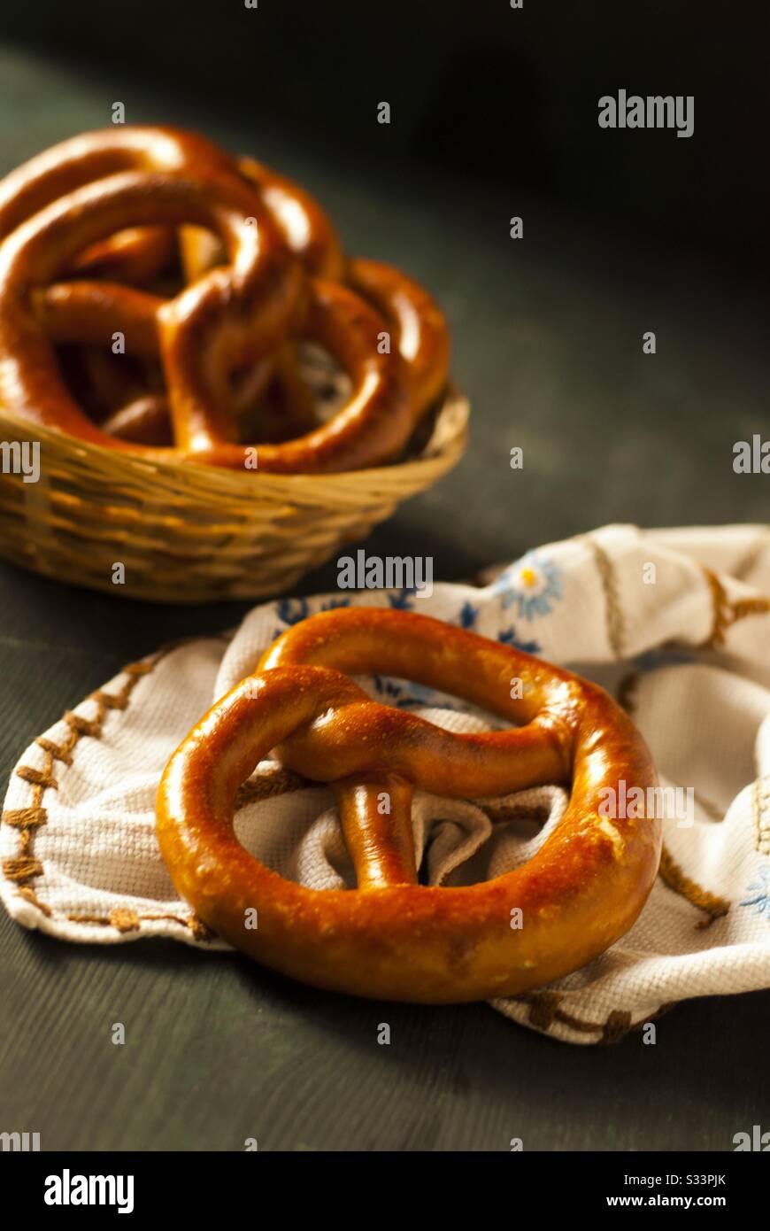 German pretzel bread hi-res stock photography and images - Alamy
