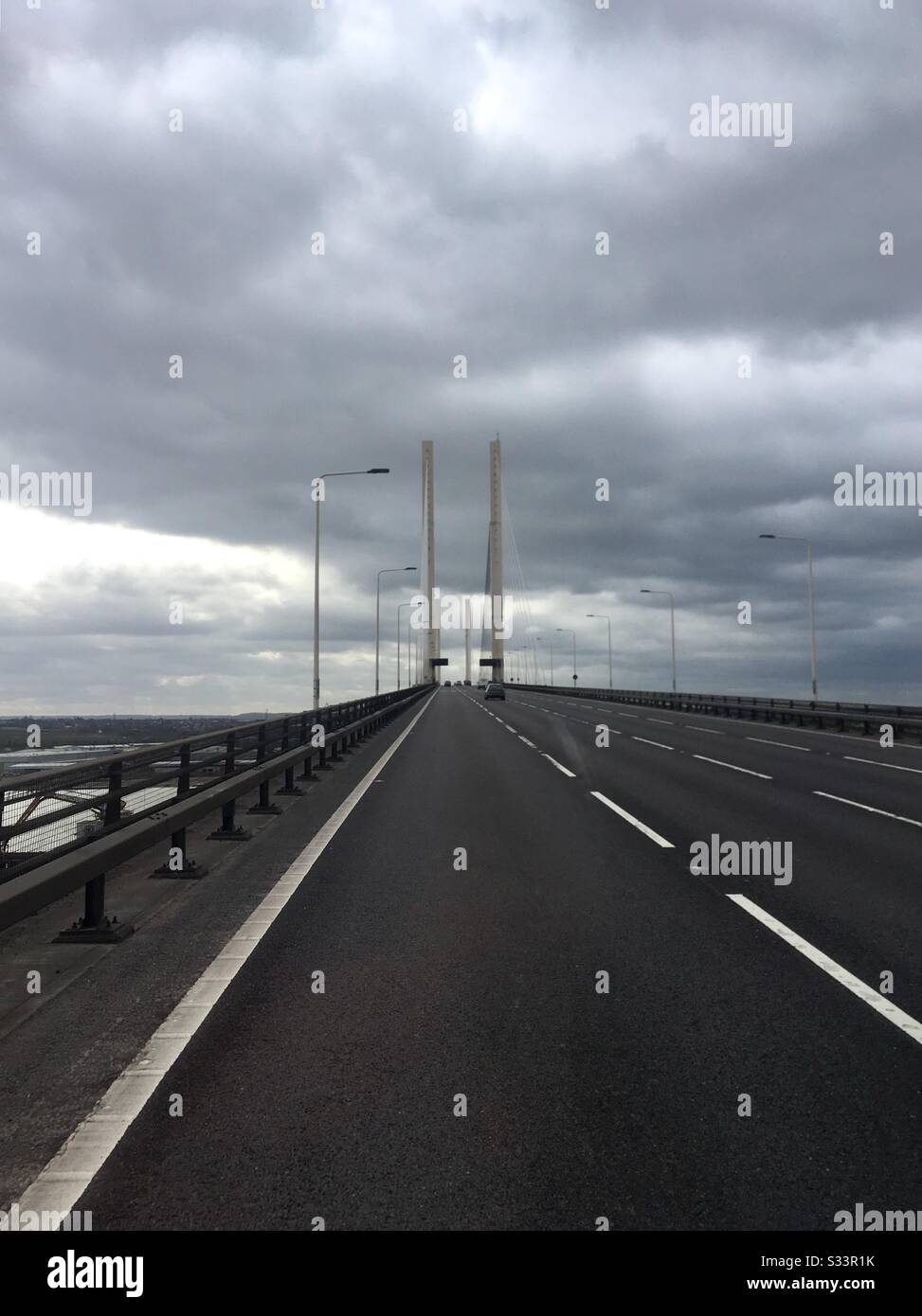 The Queen Elizabeth II Bridge, Dartford to Thurrock Crossing over the ...