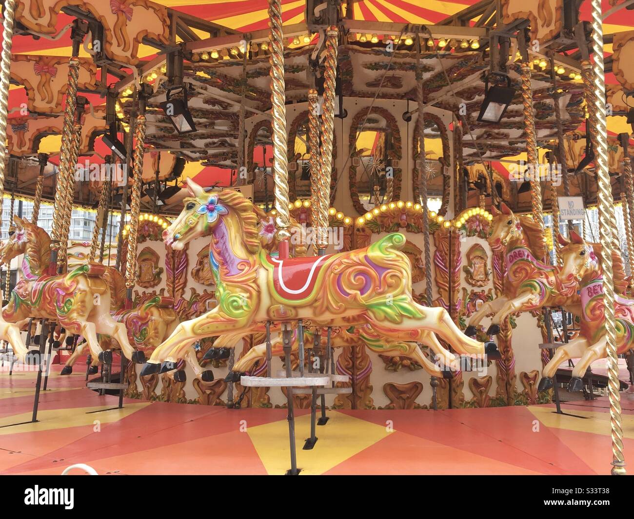 Merry go round Stock Photo - Alamy