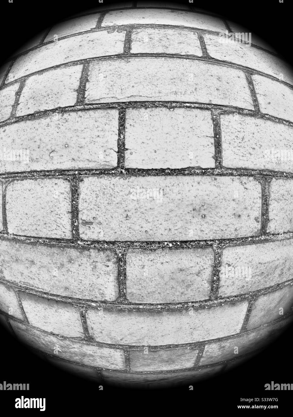 See through brick wall Black and White Stock Photos & Images - Alamy