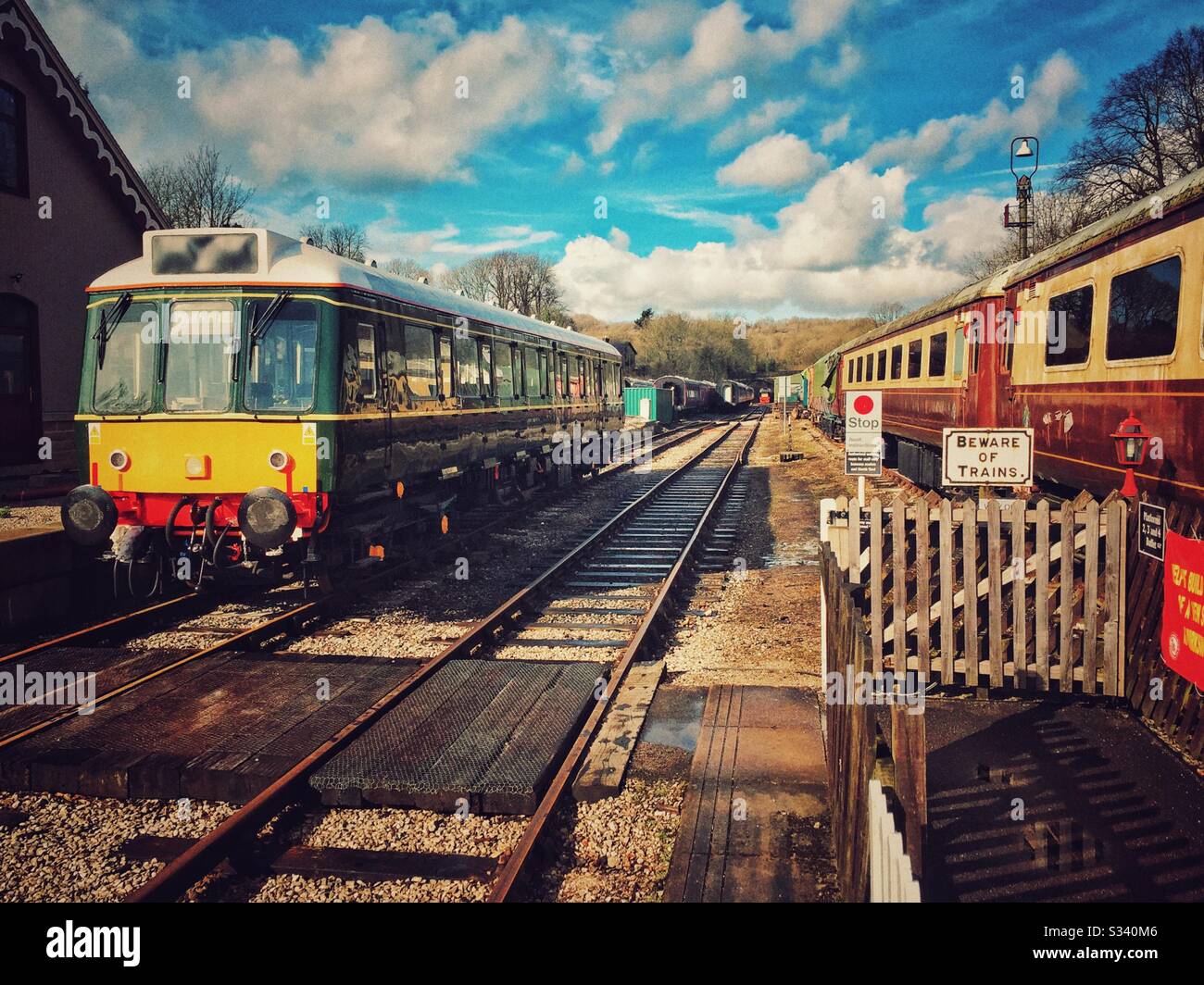 A view of the station at Ecclesbourne Valley Railway Stock Photo - Alamy
