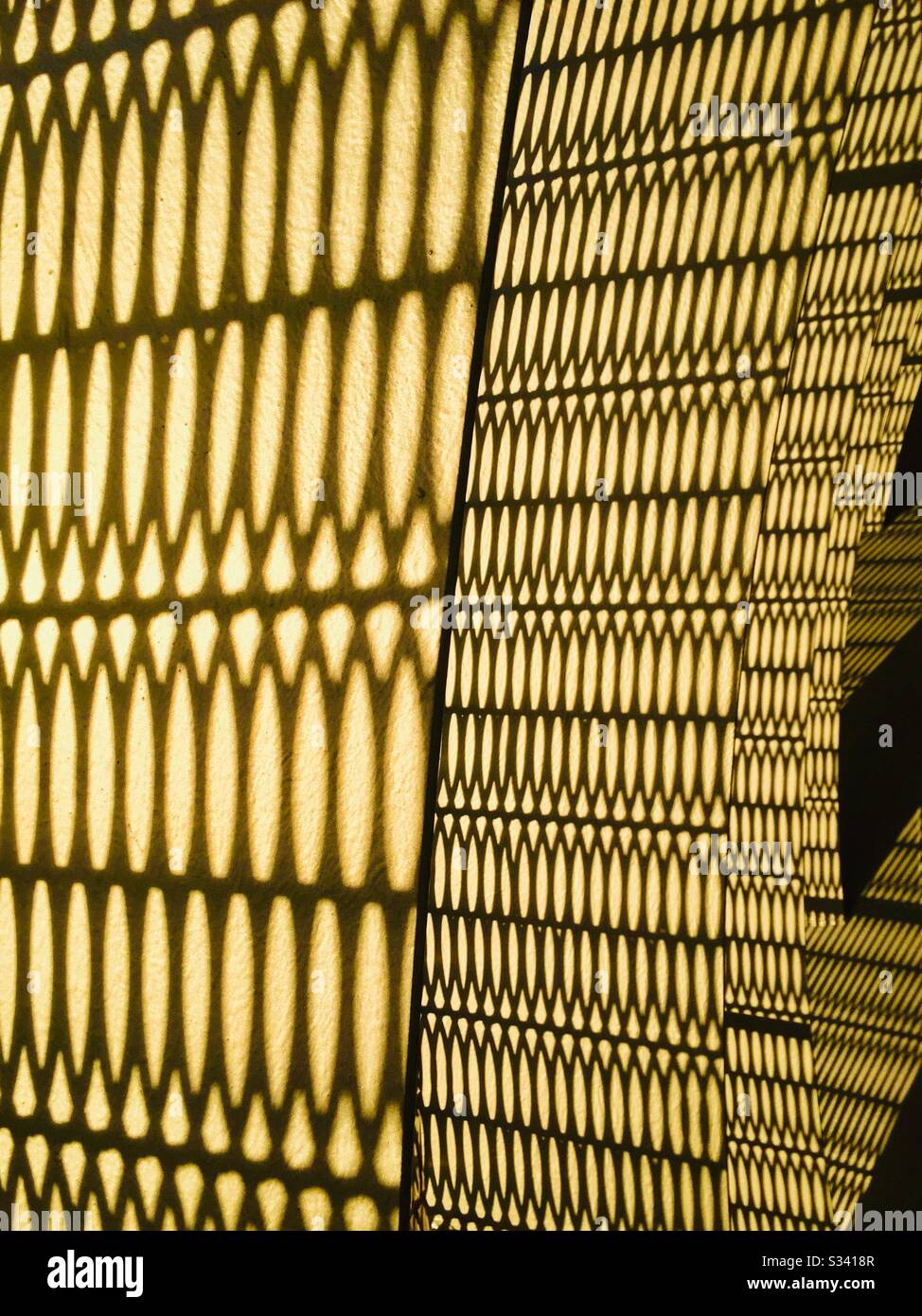 Sunset shadows and bridge Stock Photo - Alamy