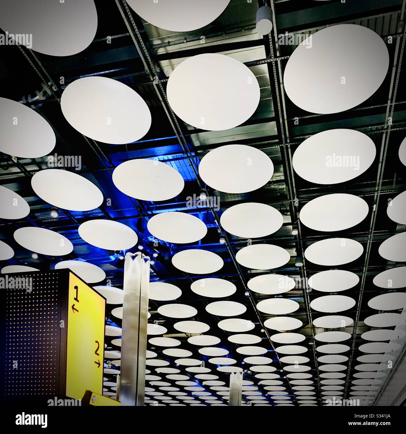Heathrow Terminal 5 , ceiling architecture, London UK Stock Photo - Alamy