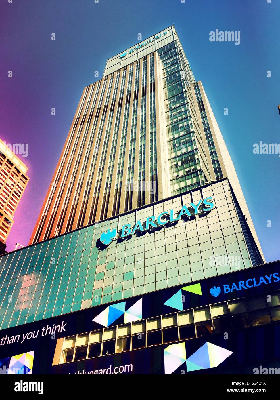 The Barclays building on seventh Avenue near Times Square is an ...