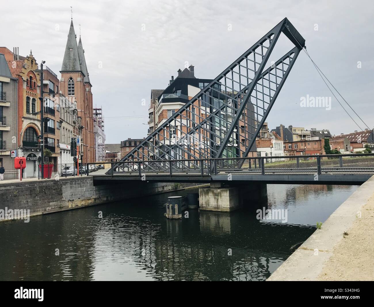 Dendermonde Belgium bridge Stock Photo - Alamy