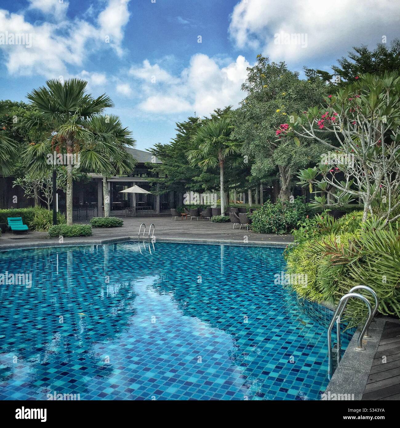 The swimming pool at Mangala Resort and Spa, Gambang, Kuantan, Pahang ...