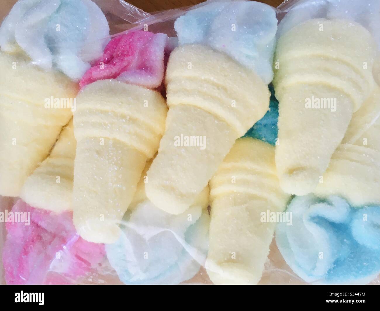 Ice cream marsh mallows Stock Photo - Alamy