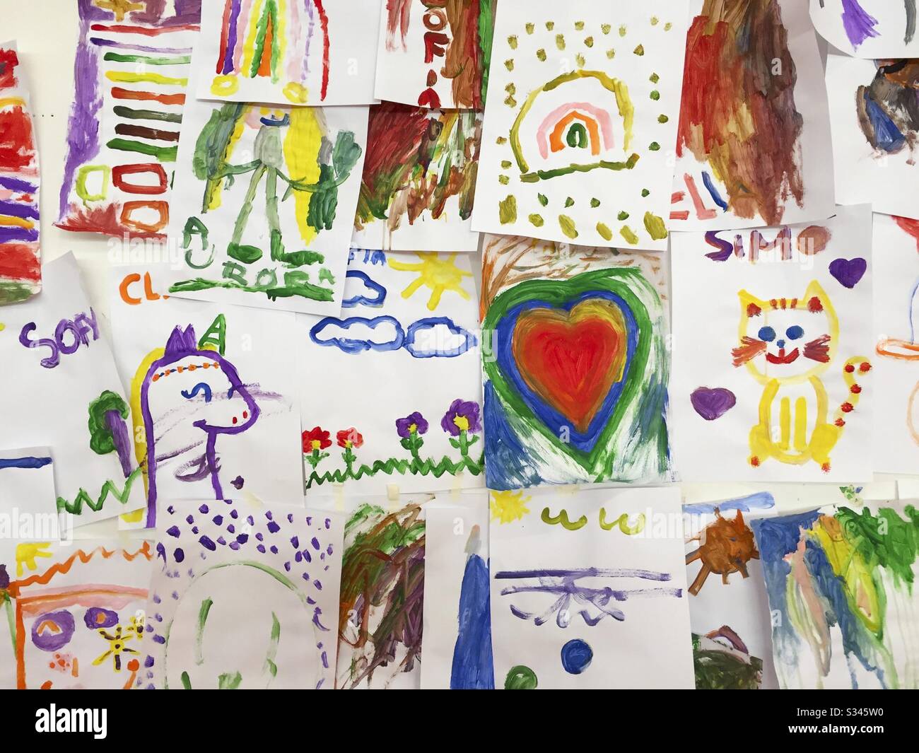 Paint sample on wall hi-res stock photography and images - Alamy