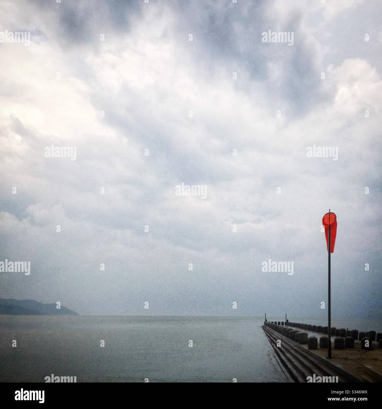 Clearing sky after morning rain squall, Batu Ferringhi, Penang ...