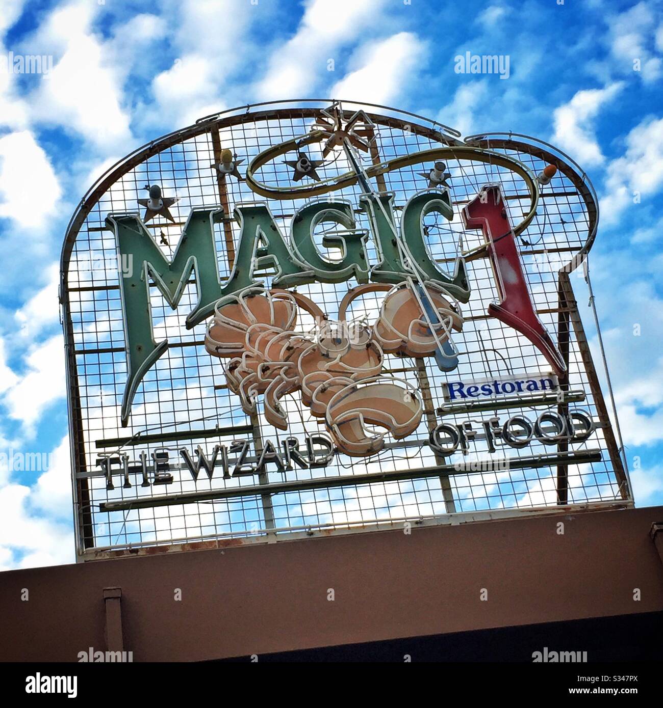 Old style neon sign hi-res stock photography and images - Alamy