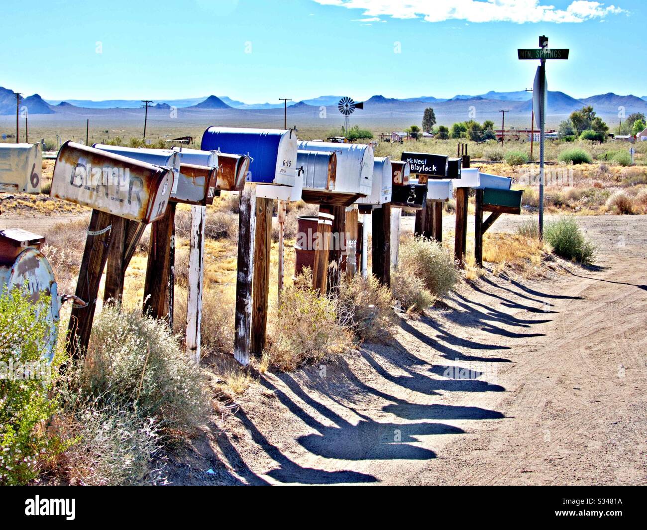 Blue Letter Boxes High Resolution Stock Photography and Images - Alamy