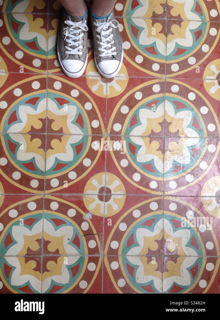 Beautiful Floor Tiles Stock Photo - Alamy