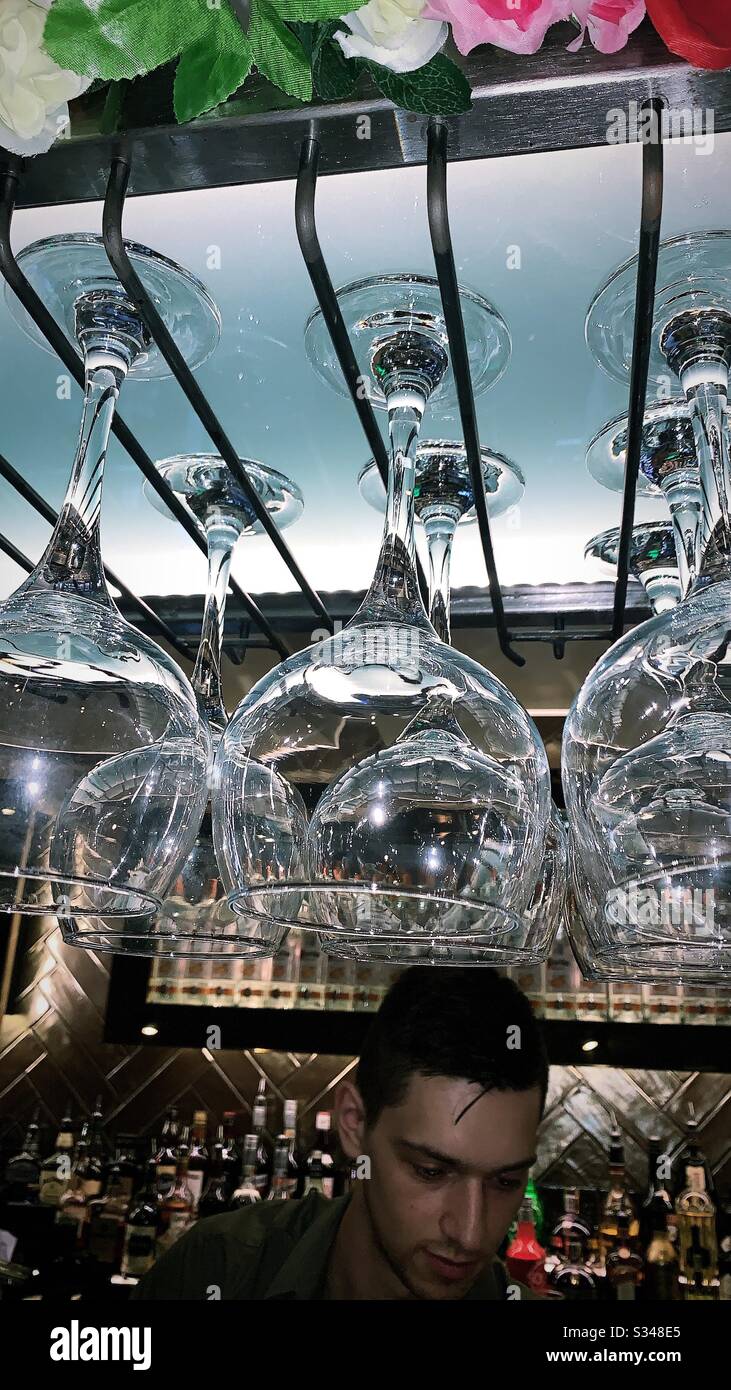 Bar rack hi-res stock photography and images - Alamy