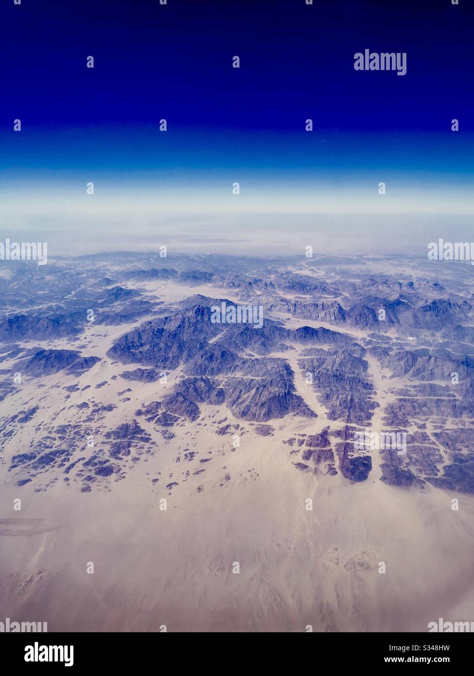 Stunning aerial views of the eastern desert in Egypt Stock Photo - Alamy