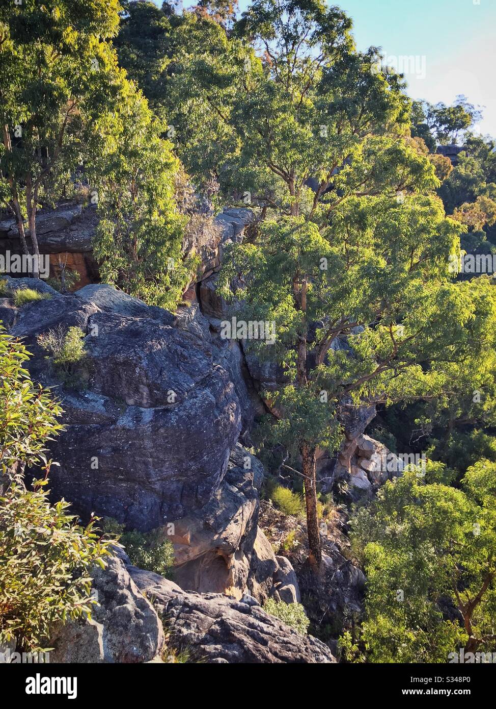 Afternoon light at Yellow Rock Lookout, Yellomundee Regional Park ...