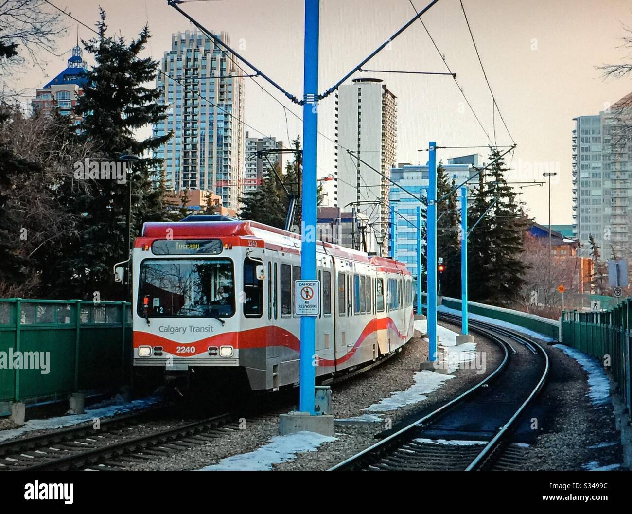 Pedestrian underpass, Calgary,Alberta, LRT line, transit system Stock ...