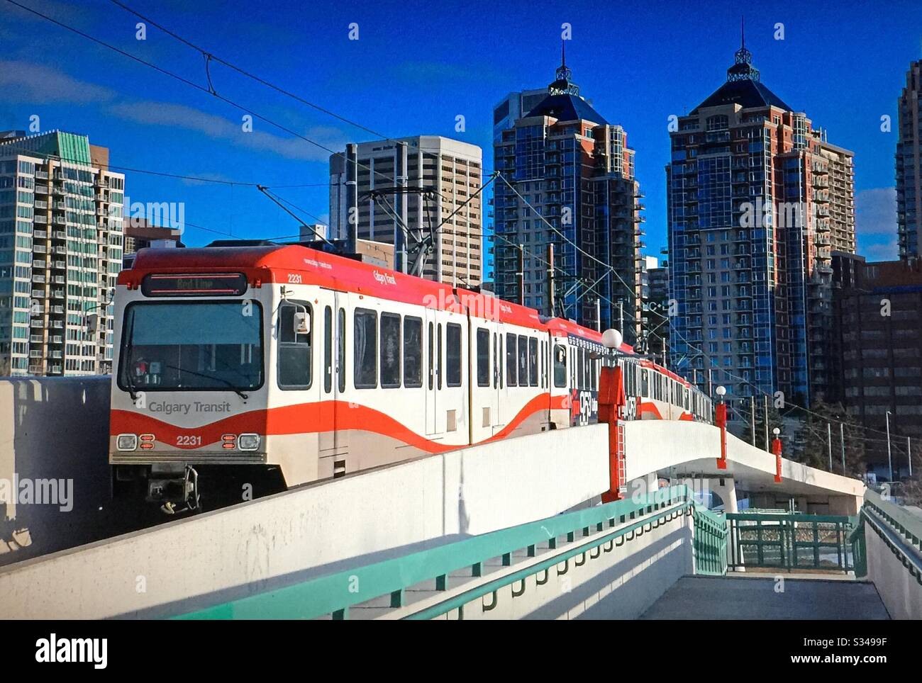 Pedestrian underpass, Calgary,Alberta, LRT line, transit system Stock ...