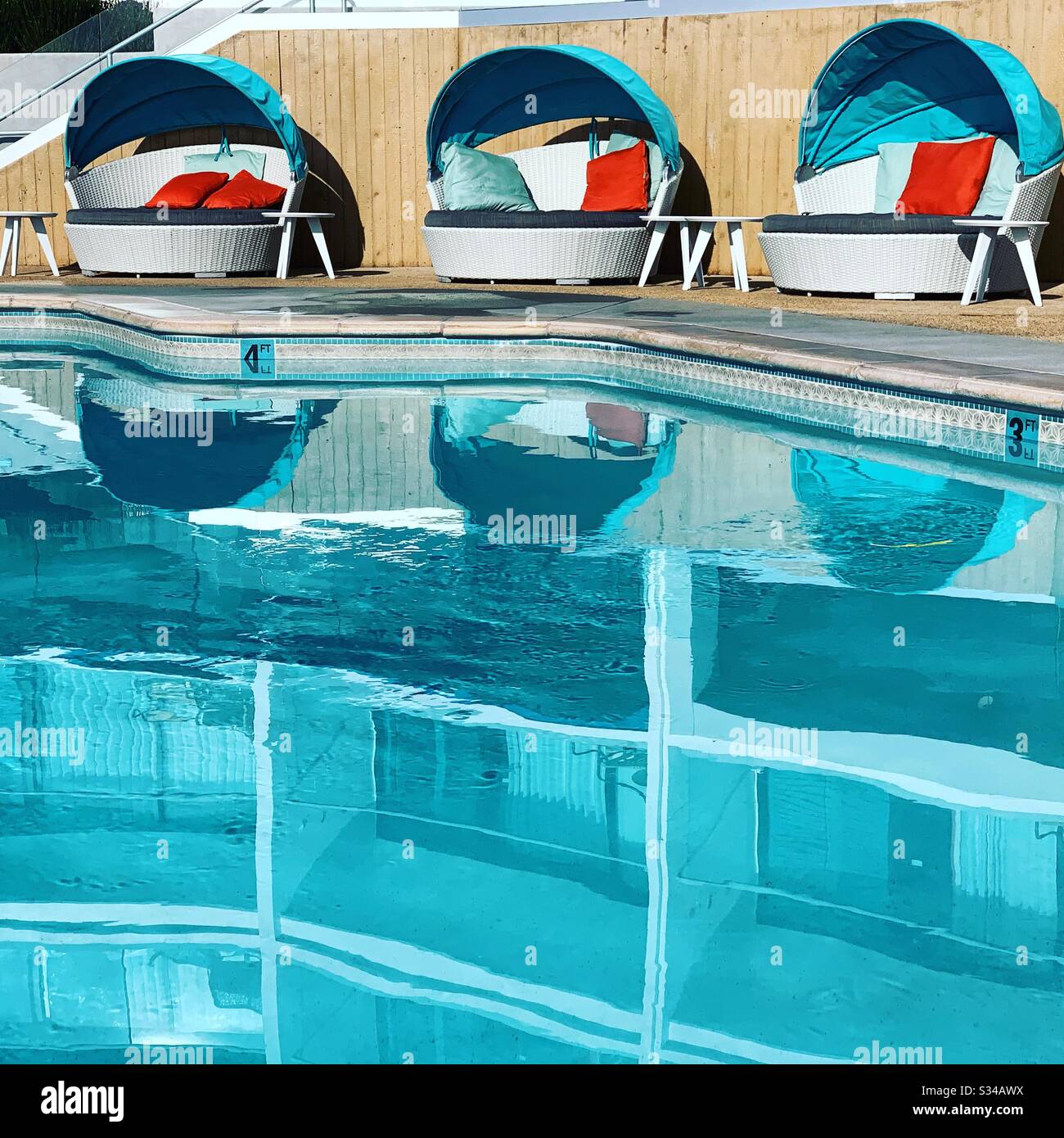 The pool at the Dream Inn Santa Cruz, Santa Cruz, California, United ...