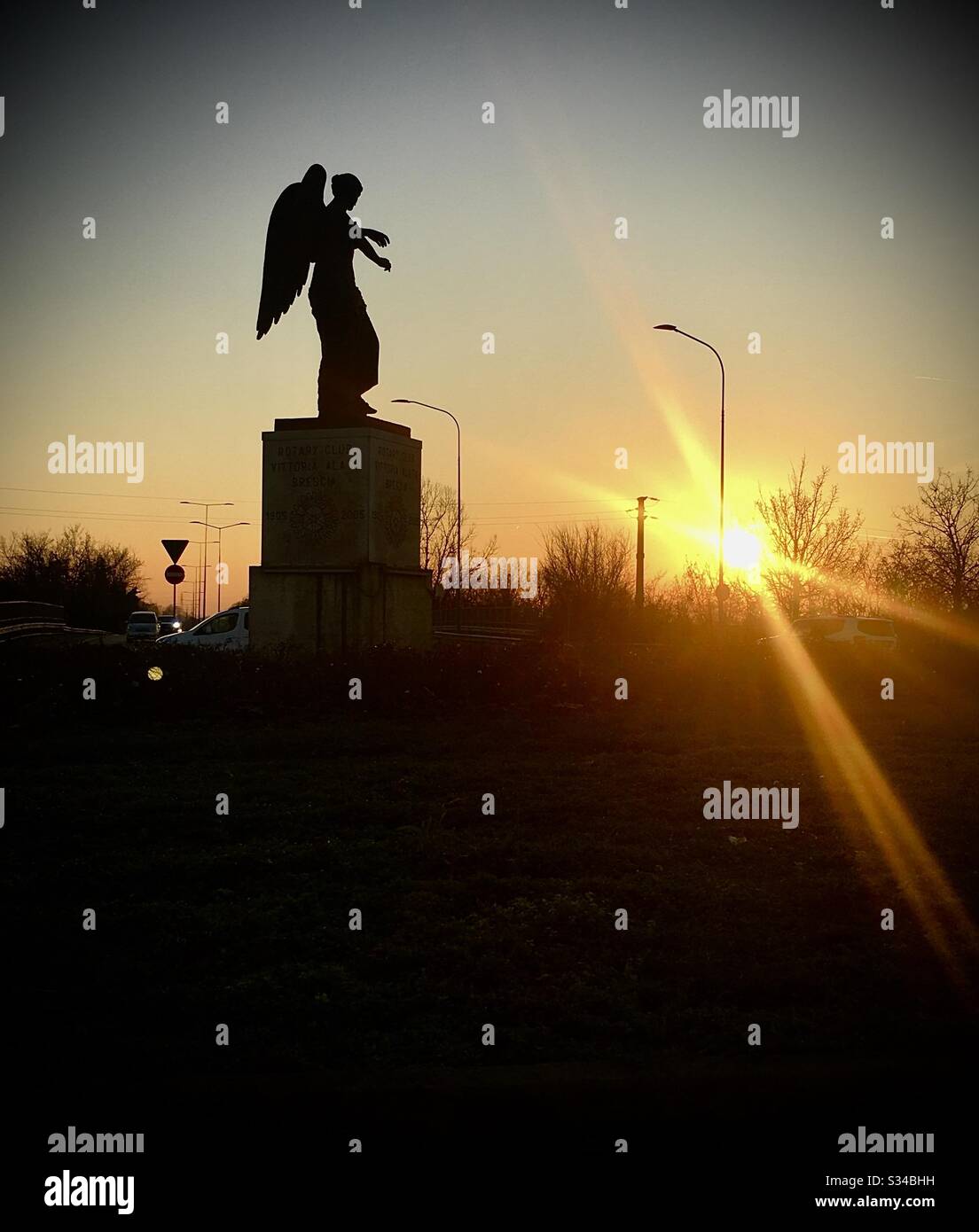Winged silhouette hi-res stock photography and images - Alamy