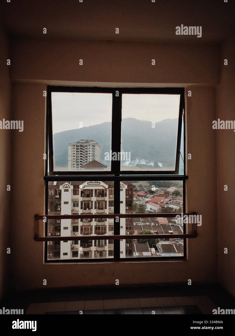 The view at 17th floor in grandview condo penang Stock Photo - Alamy